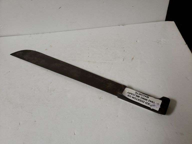 Marked Disston 1942 WW2 Military Machete - Trice Auctions
