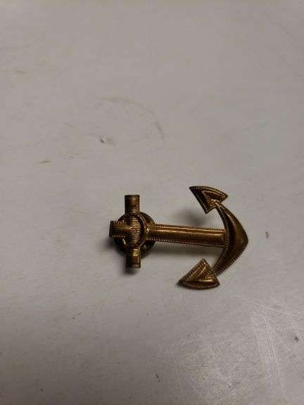 Blackinton Gold Filled Ww2 Navy Anchor Pin - Trice Auctions