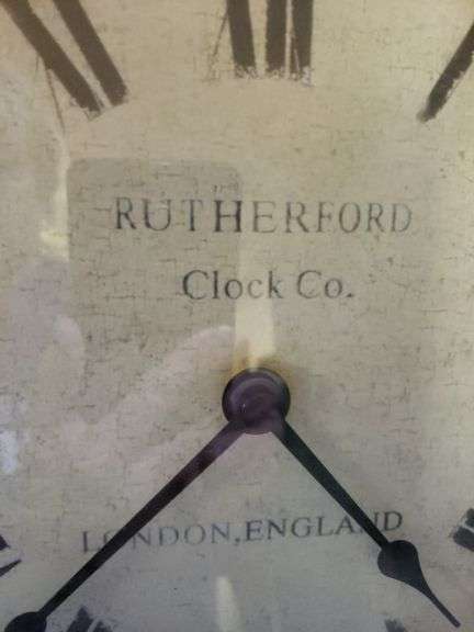 Rutherford Clock Co London England Heavy Duty Clock - Trice Auctions