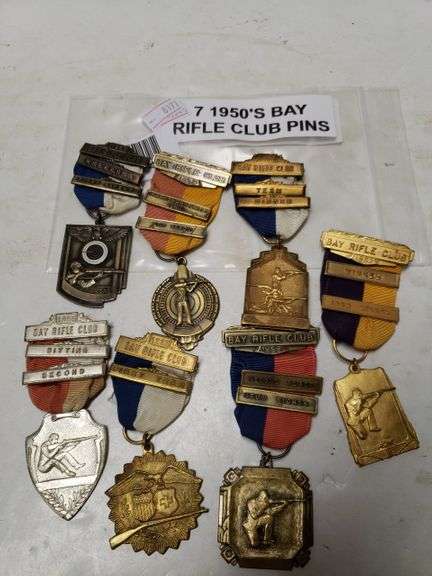 1950s Rifle Club Pins - Trice Auctions