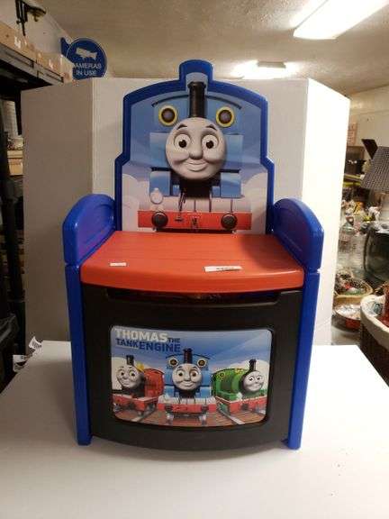 Thomas The Tank Engine Chair With School Items - Trice Auctions