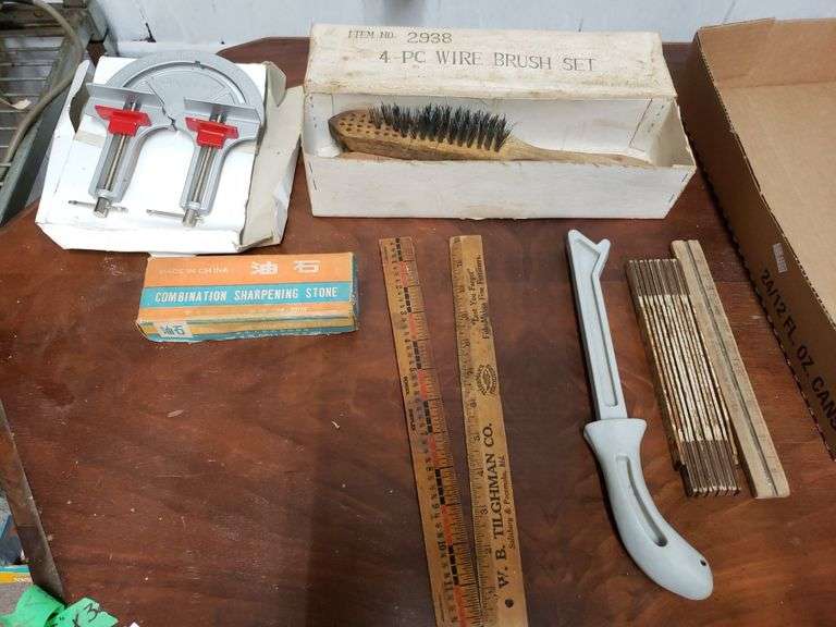 Wire Brush Set, Measuring Clamp, Rulers And More - Trice Auctions