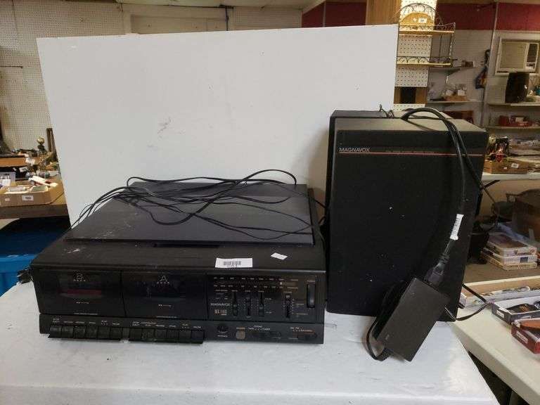 Magnavox MX 1180 Cassette Stereo With Speakers - Trice Auctions