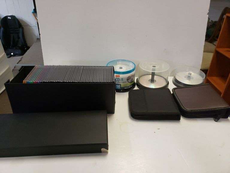 Blank Recordable DVDs, CDs, Cases And Storage - Trice Auctions