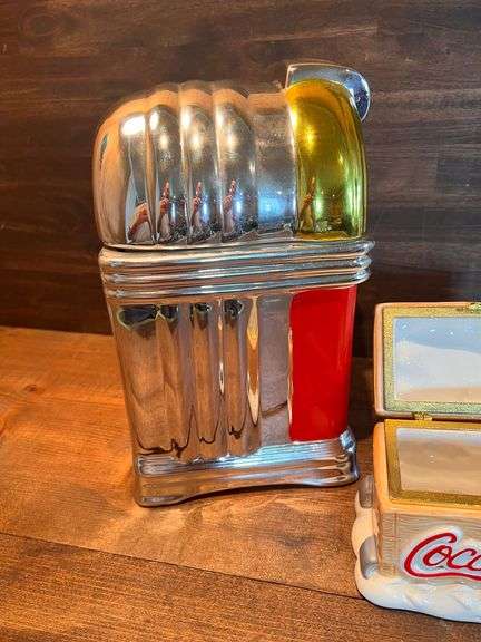 Coca-Cola Jukebox Ceramic Cookie Jar & Trinket Box - Trice Auctions
