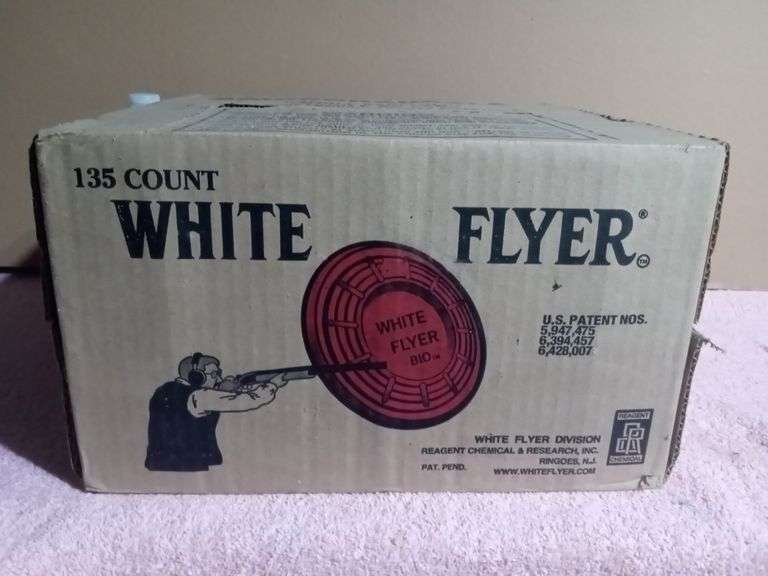 NEW IN BOX White Flyer 135 Count Biodegradable Targets - Trice Auctions