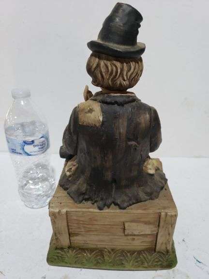 Melody In Motion Animated Ceramic Musical Hobo Clown Figure - Trice ...