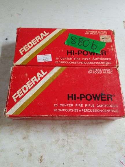 Federal Hi Power Rifle Cartridges (Not Full) - Trice Auctions
