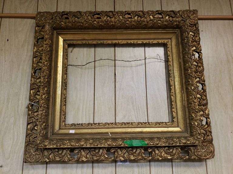 Antique Gold Tone Picture Frame - Trice Auctions