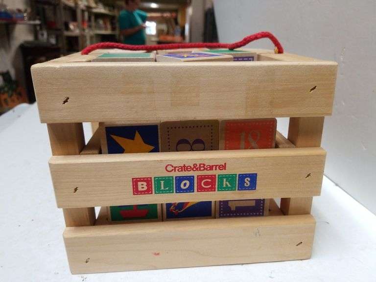 Block Puzzle & Crate & Barrel Blocks - Trice Auctions