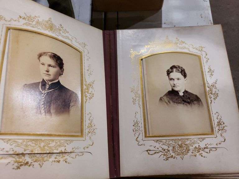 Antique Musical Photo Album With Pictures. Circa 1890s - Trice Auctions