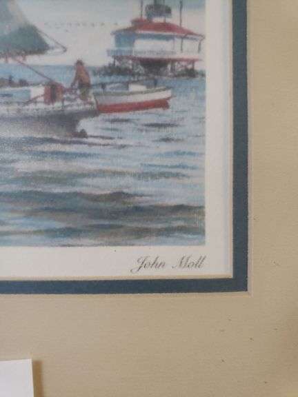 Chesapeake Bay Bugeye John Moll Framed Print - 12"×15" - Trice Auctions