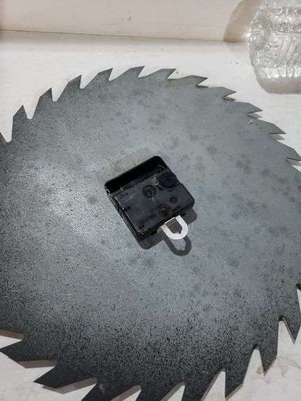 Shop Time Saw Blade Clock - Trice Auctions