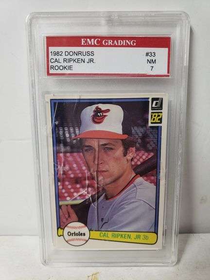 1982 Donruss Cal Ripken Jr. Rookie Graded Baseball Card - Trice Auctions 1982 Donruss Cal Ripken Jr. Rookie Graded Baseball Card - Trice Auctions