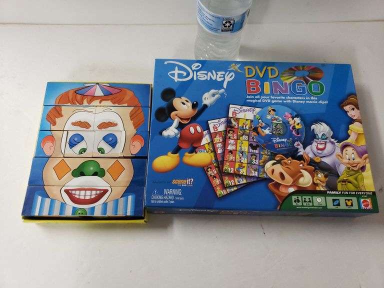 Willy Mixup Block Puzzle And Disney DVD Bingo Game - Trice Auctions