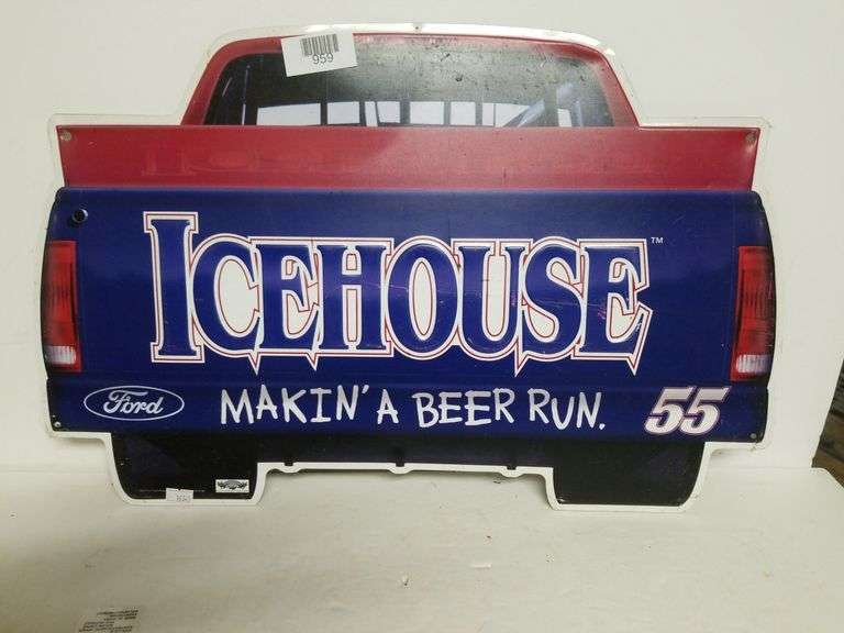 Metal Icehouse Beer Sign - Trice Auctions