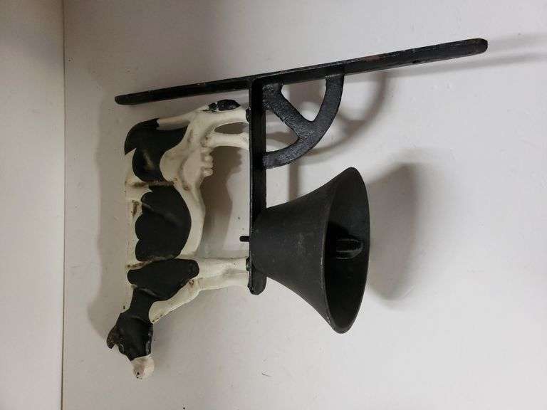 Cast Iron Cow Dinner Bell - Trice Auctions