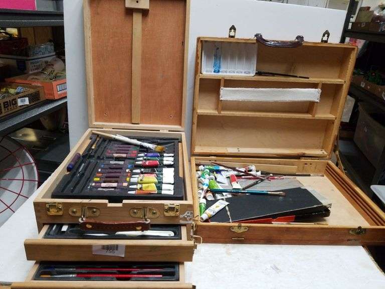 Painters Storage Box With Contents - Trice Auctions