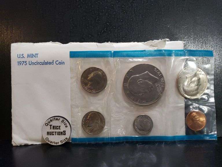 1975 United States Uncirculated Coin Set - Trice Auctions