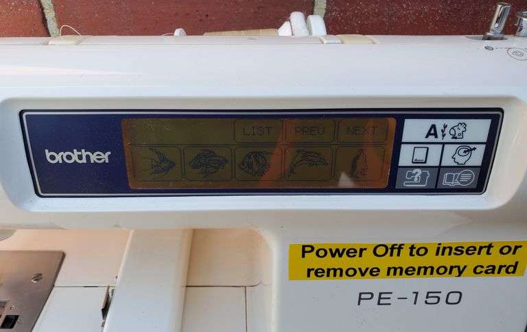 Computerized Brother Sewing/Embroidery machine Model PE150 - Trice Auctions