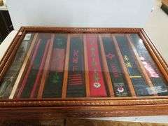 Shadow Box With Japanese Karate Belts - Trice Auctions