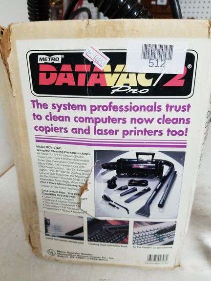 Datavac Pro/2, Cleans Toner Spills From Copiers & Laser Printers, Not ...