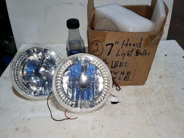 Pair Of 7 Inch Led Headlight (New) - Trice Auctions