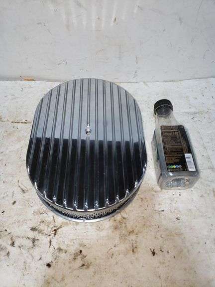 New Ribbed Polished Aluminum Air Cleaner - Trice Auctions