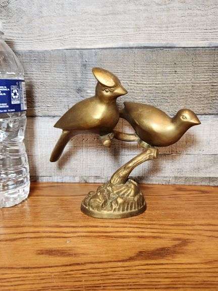 Brass birds statue. - Trice Auctions