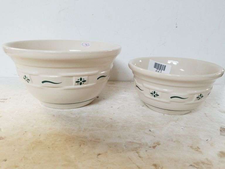 Longaberger Nesting Mixing Bowls Woven Traditions - Trice Auctions