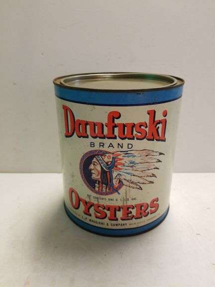 Daufuskie Brand One Gal. Oyster Can, Pop Of Color On Your Kitchen ...