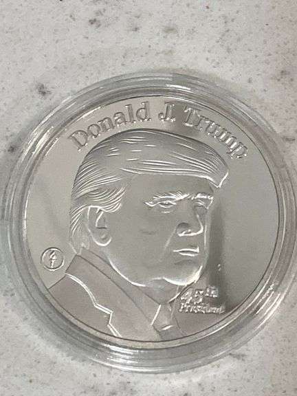 Donald Trump Silver Commemorative Round Token - Trice Auctions