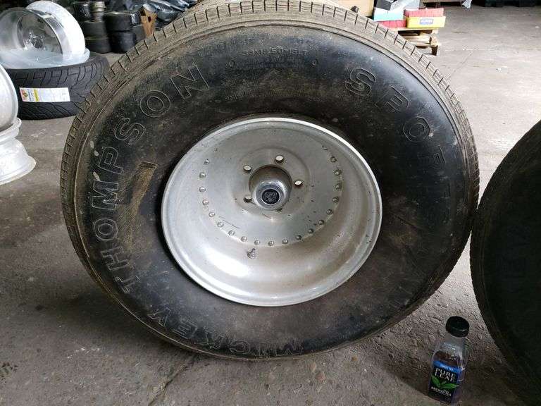 Pair Of Wide Centerline Rims With 33/19.5/15 Mickey Thompson Tires ...