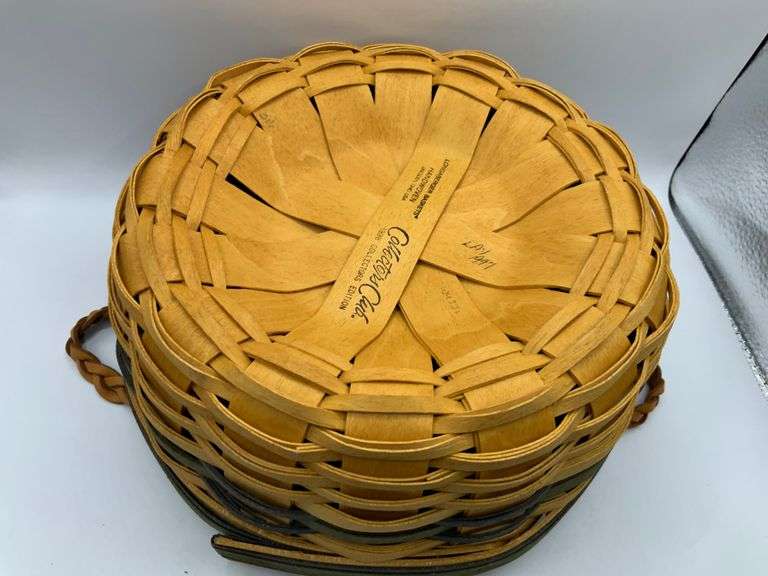 Longaberger Collectors Club Darning Basket With Liner & Protector ...