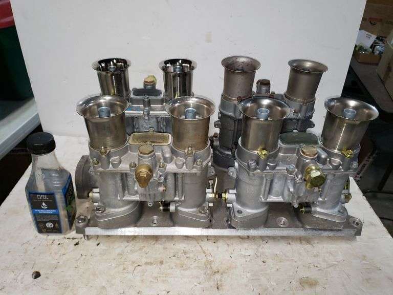 Ford Fuel Injection Intake With 4 Webers - Trice Auctions
