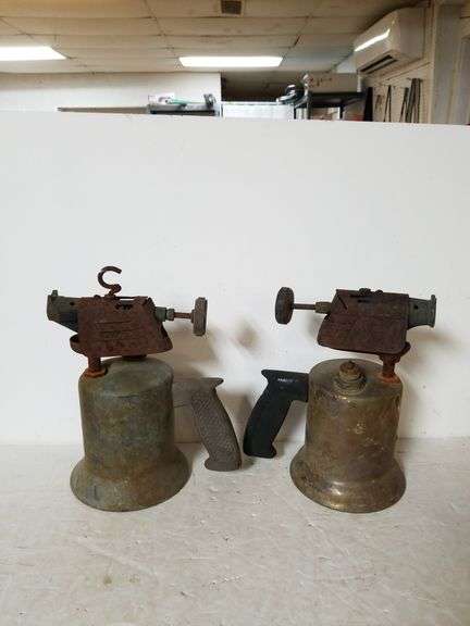 Vintage Brass Hand Held Blow Torches (2) - Trice Auctions