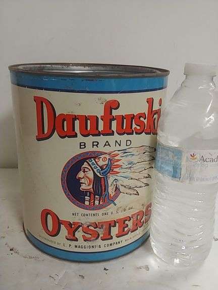 Daufuskie Gallon Oyster Can - Trice Auctions
