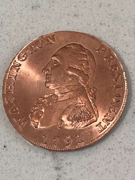 George Washington 1791 Copper Cent Restrike - Trice Auctions