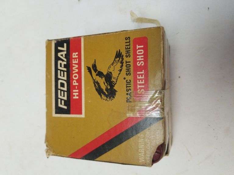 12 Gauge Federal Hi-Power Plastic Shot Shells, Steel Shot - 21 Count ...