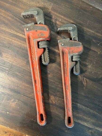 Two Pipe Wrenches/ Rigid 14" & Armstrong 12" - Trice Auctions