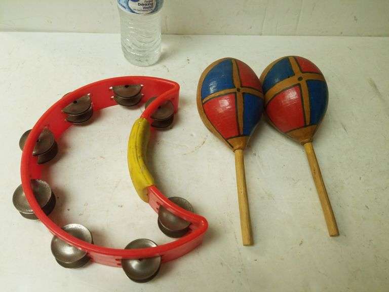 Rhythm Tech Tambourine And Two Maracas - Trice Auctions
