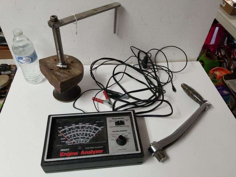 Sears Solid State Engine Analyzer And Cranks - Trice Auctions