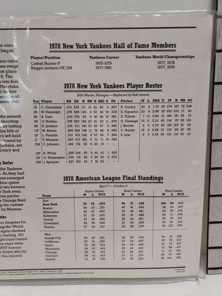 1978 New York Yankees "NY" Emblem Patch - Trice Auctions