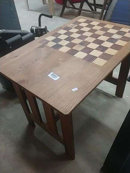 Wood Game Table - Trice Auctions