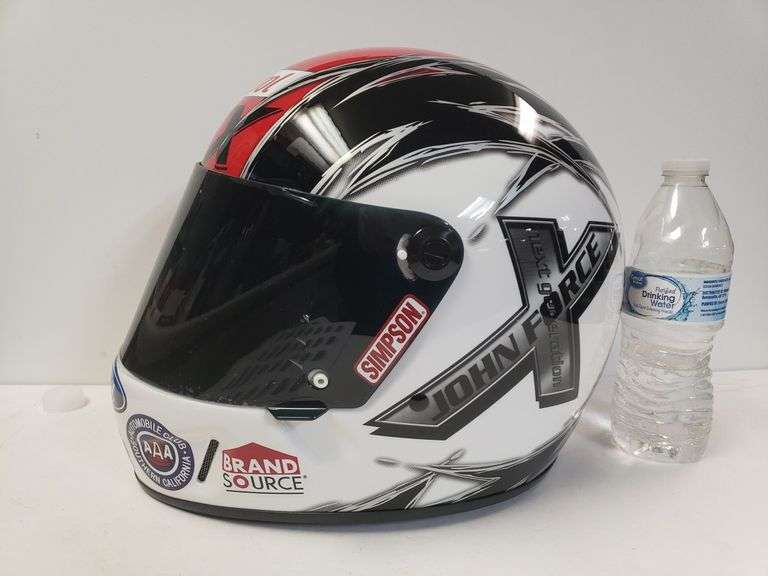 John Force Racing Castrol GTX Replica Helmet - Trice Auctions