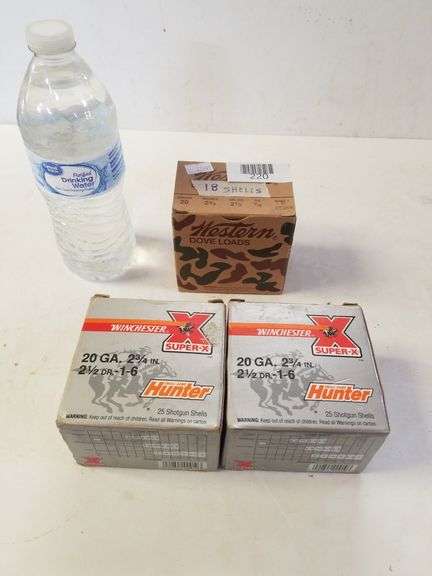 20 Gauge Western Dove Loads Shells (18 Count) & Two Boxes Of 20 Gauge ...