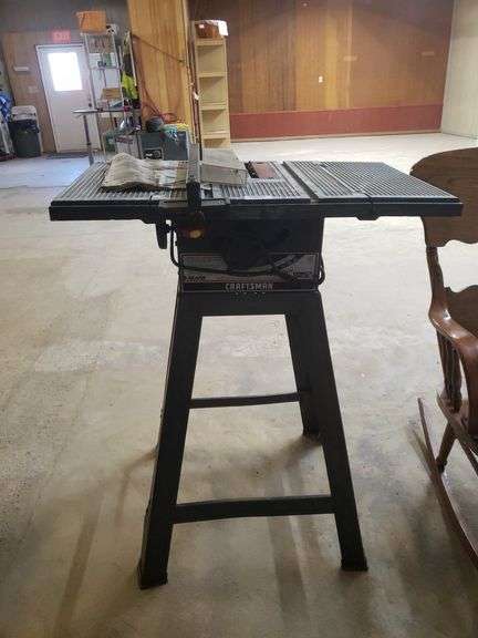 Craftsman 8" Direct Drive Table Saw - Powers On - Trice Auctions