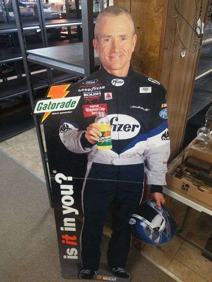 Mark Martin Gatorade Cardboard Cutout, Approximately 5'7" Tall - Trice ...