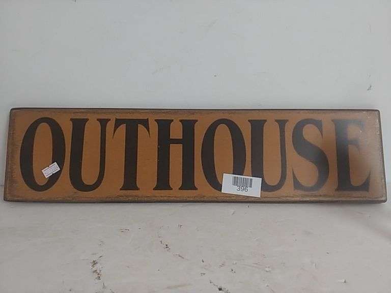 Outhouse Sign - Trice Auctions