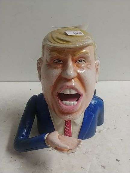 Cast Iron Donald Trump Bank - Trice Auctions
